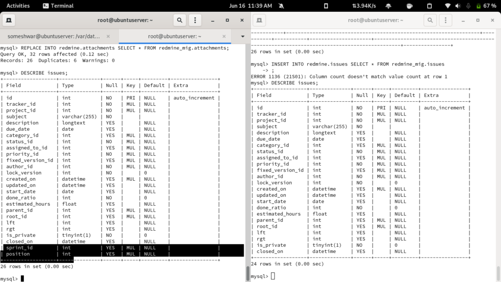 Redmine Database Migration Redmine Lab